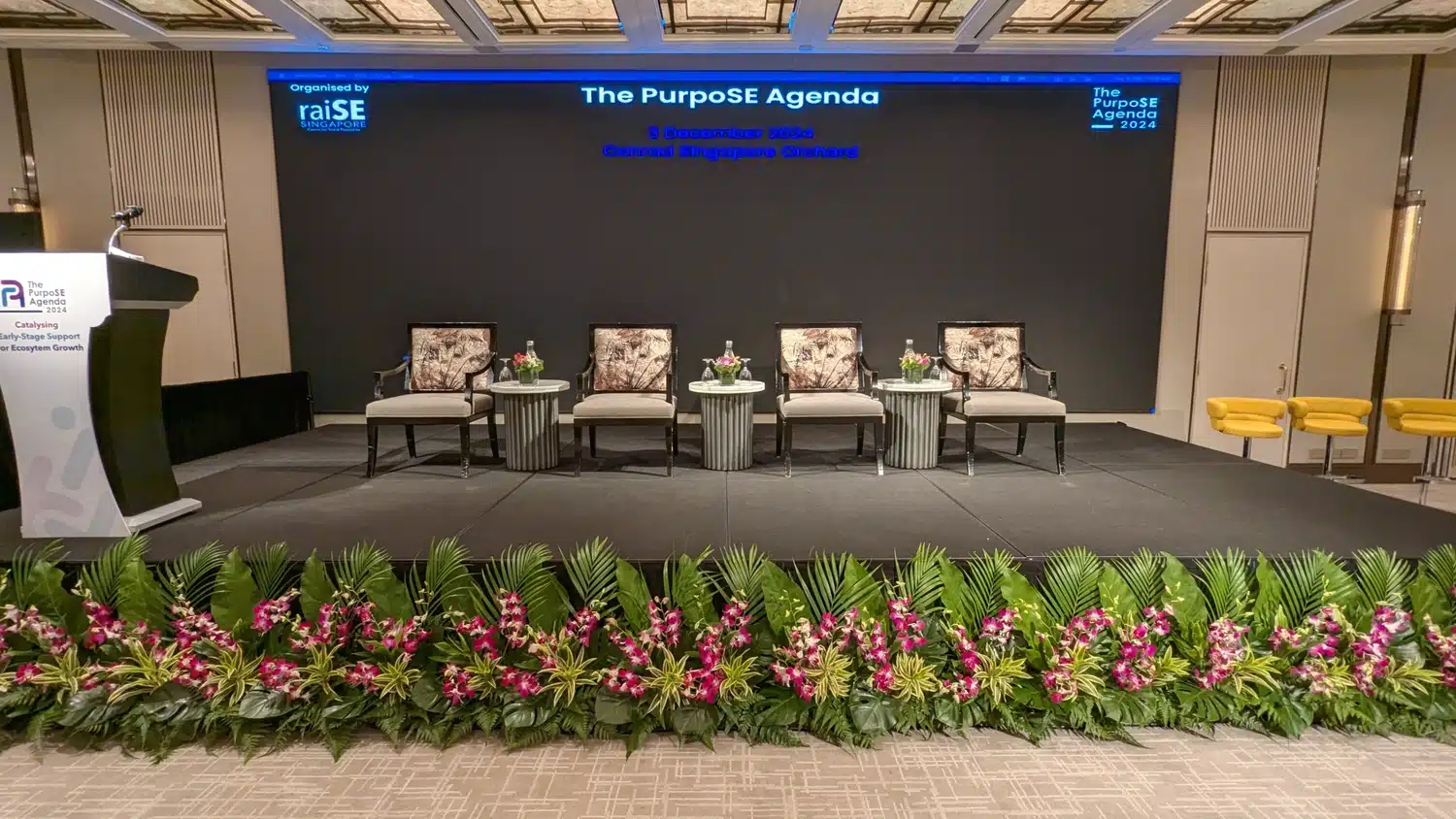 Corporate Floral Services & Stage Landscaping in Singapore